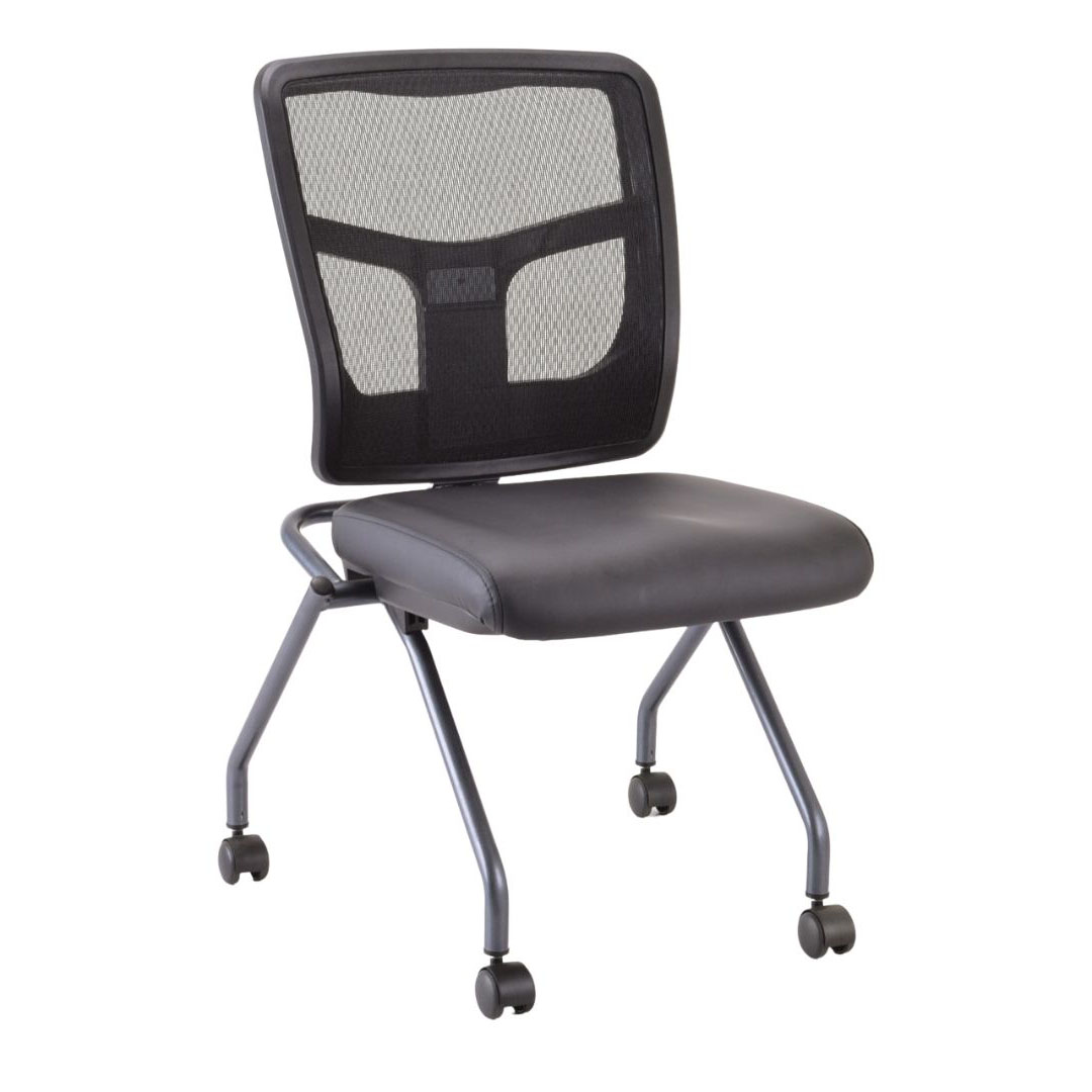 Armless Nesting Chair with Fixed Arms - Stellar Office Furniture