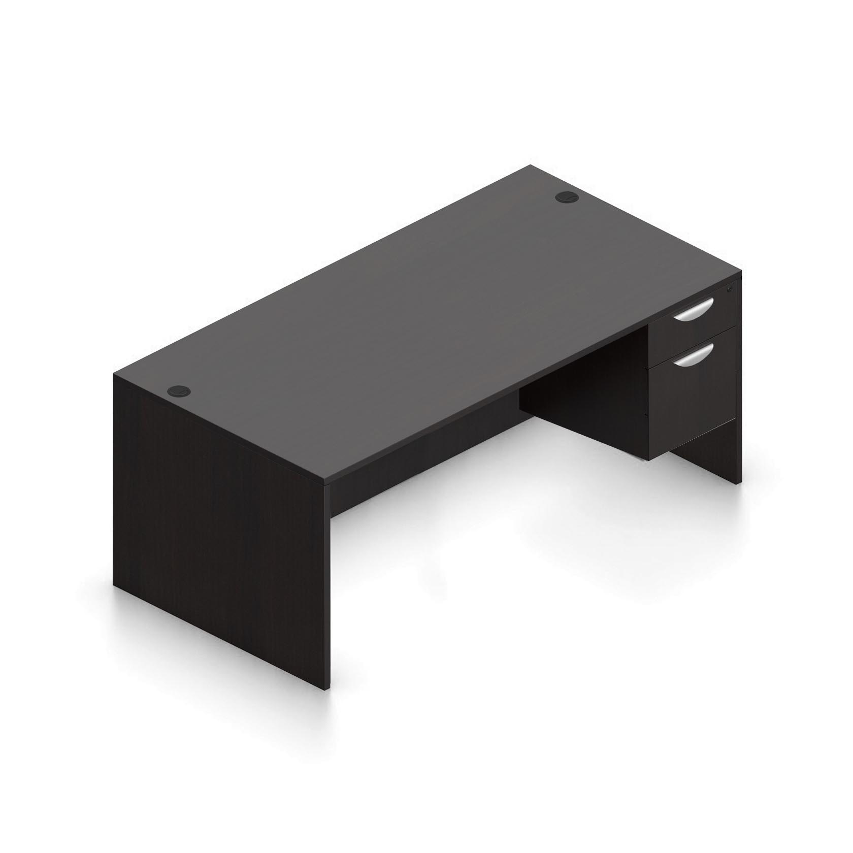 60″ Wide x 30″ Deep Desk with Hanging Single Pedestal by Offices to Go ...