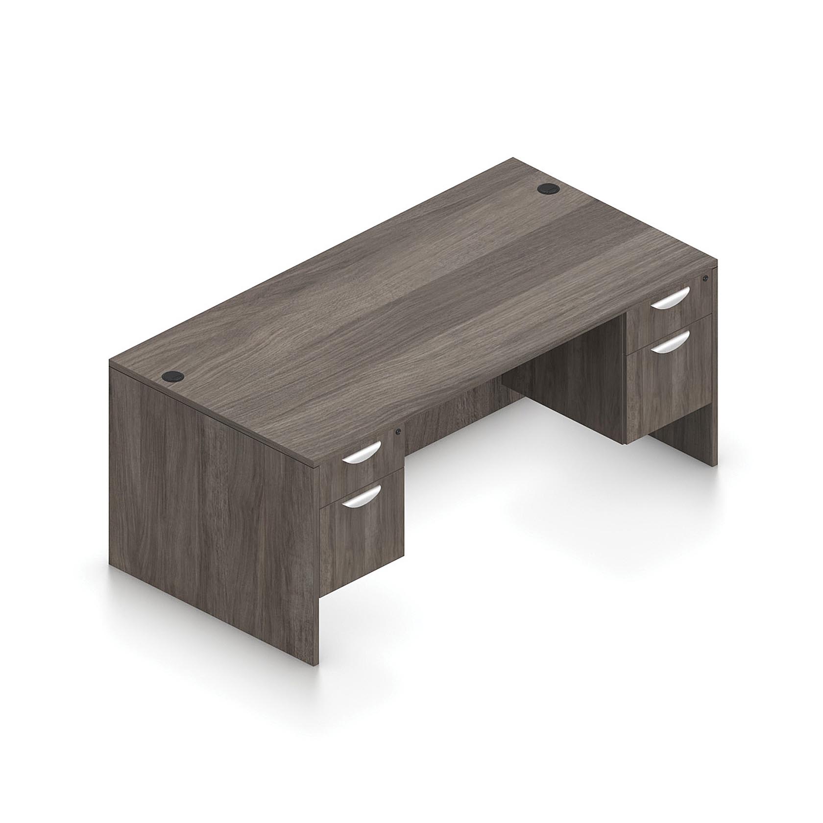 60" x 24" Desk with Double Hanging Pedestals by Offices to Go - Stellar ...